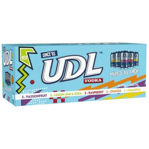 UDL Vodka MIXED Can 375ml 10PK X3 — Barrel House Distribution