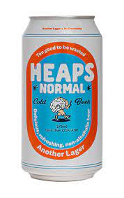 Heaps Normal Another Lager Can 375ml x 24 — Barrel House Distribution