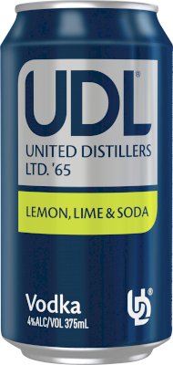 UDL Vodka & Lemon Lime Soda Can 24 x 375mL — Barrel House Distribution