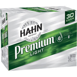 Hahn Premium Light Cans 375mL x 30 — Barrel House Distribution